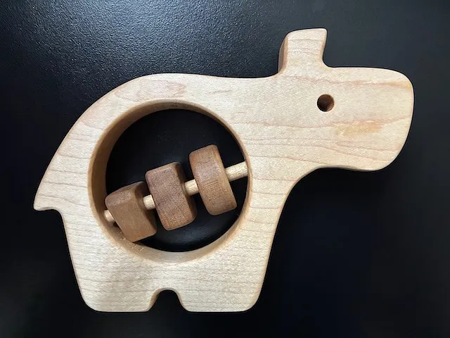 Easel - Hippo Baby Rattle