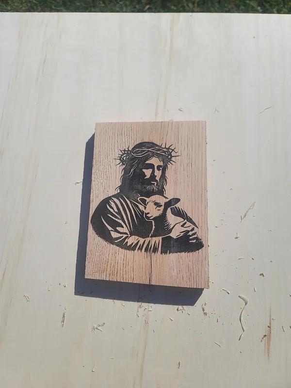 Easel - jesus and lamb